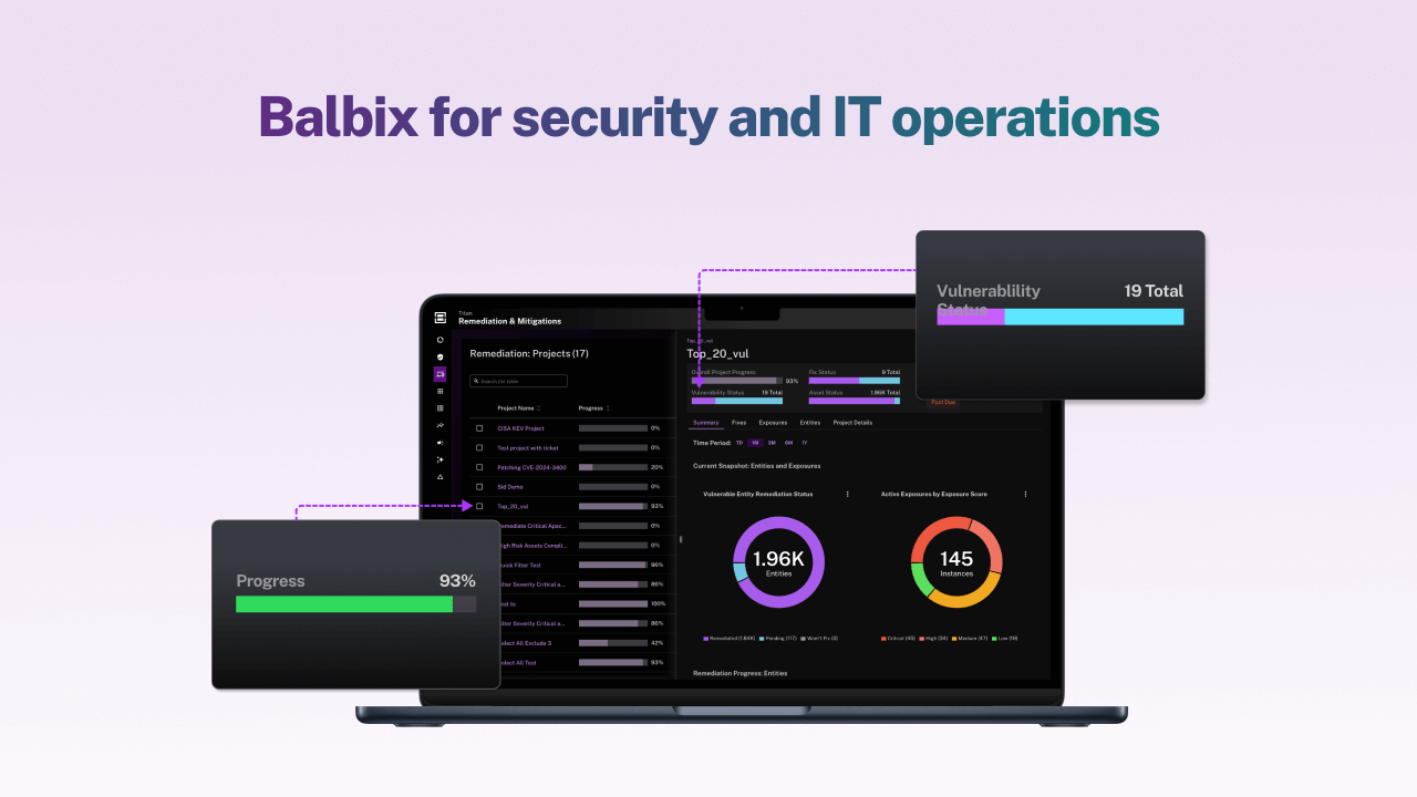 Streamline security and IT operations with AI | Balbix
