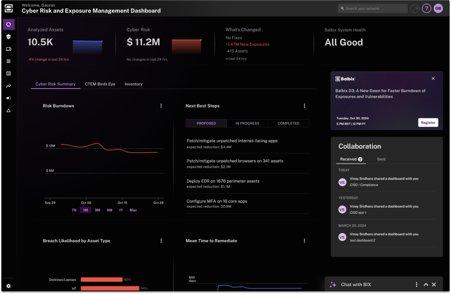 Balbix | Al-native Cyber Risk and Exposure Management