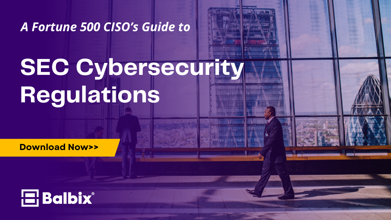 A CISO’s Guide to the SEC’s Cybersecurity Regulation | Balbix
